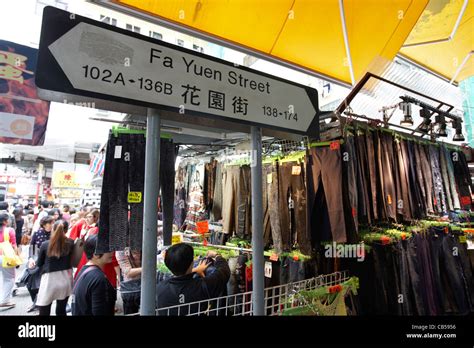Fa Yuen Street Market Mong Kok District Kowloon Hong Kong Hksar China