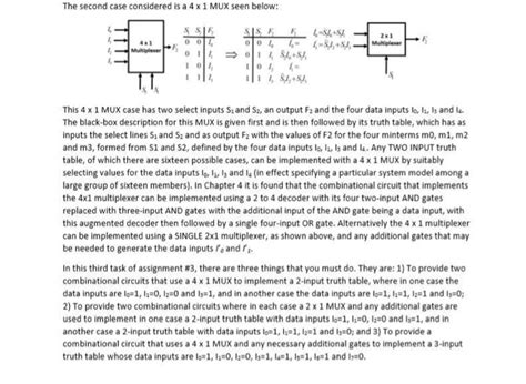 Solved Task 3 Multiplexer A Request Is Received To Design A