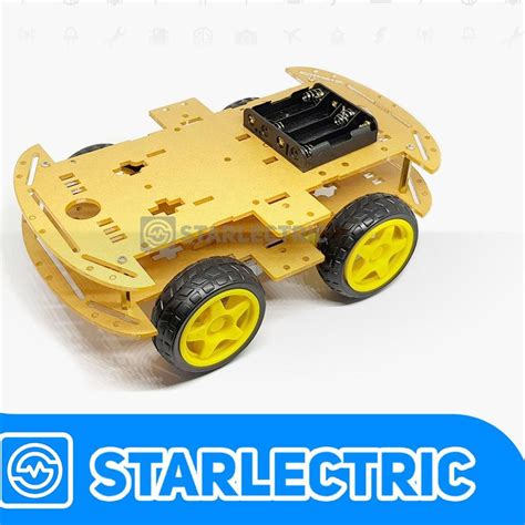 โครงรถหุ่นยนต์ 4wd 4wd สําหรับ Arduino Shopee Thailand