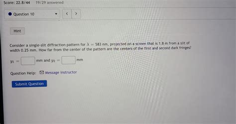 Solved Consider A Single Slit Diffraction Pattern For λ 583