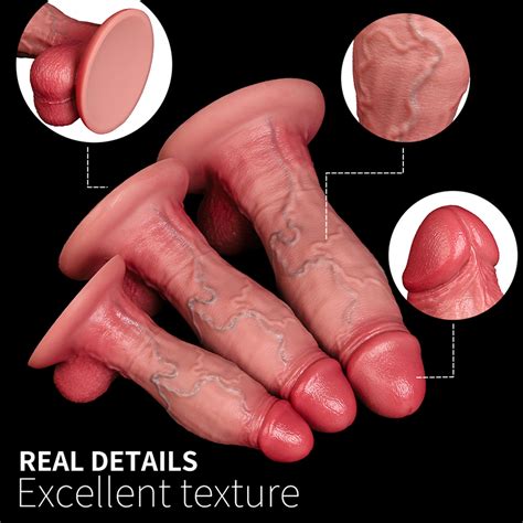Realistic Huge Silicone Dildos With Suction Cup Hands Free Sex Toys