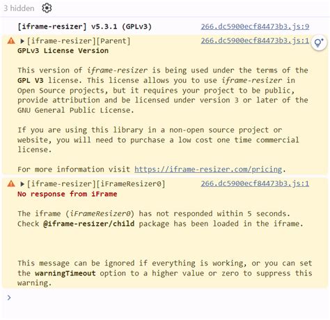 Reactjs Issues With Iframe Resizer In Nextjs Gplv3 License Warning