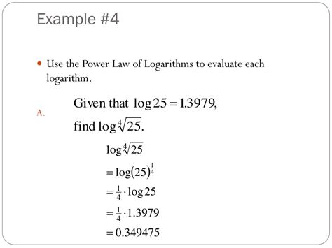 PPT Properties And Laws Of Logarithms PowerPoint Presentation Free Download ID