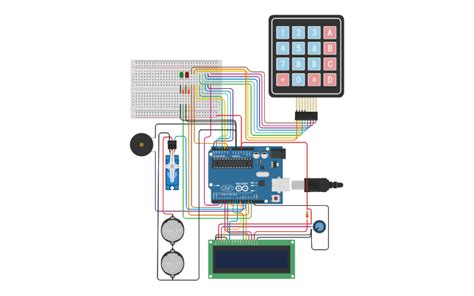circuit design exp 8 door lock system using servo motor keypad and