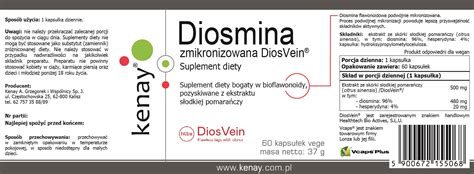 Kenay Diosmina Zmikornizowana Diosvein 60 Kapsułek Skład Cena
