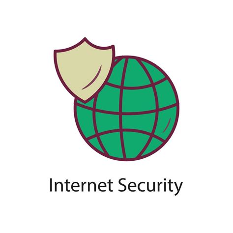 Internet Security Filled Outline Icon Design Illustration Data Symbol