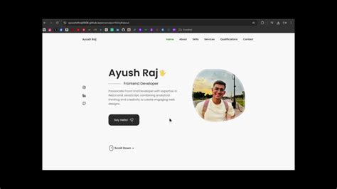 Ayush Raj On Linkedin Reactjs Webdevelopment Frontenddevelopment Portfolio Webdesign