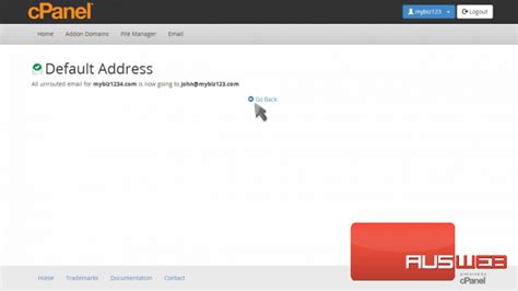 How To Set Your Default Address In CPanel Web24