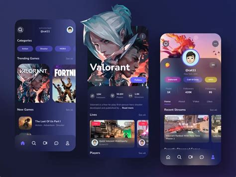 streaming platform app mobile app design mobile app design
