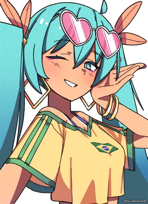 Brazilian Miku By Tsunderemaids On Pixiv Miku Hatsune Vocaloid Miku
