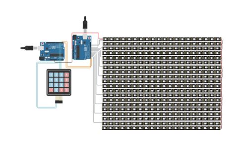 Circuit Design Matriz Tiras Led Rgb Oscar Y Jonathan Tinkercad