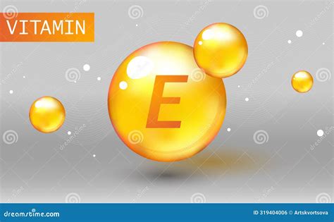 Vitamin E Tocopherols Circle Icon Chemical Formula Molecular Structure 3d Rendering Stock