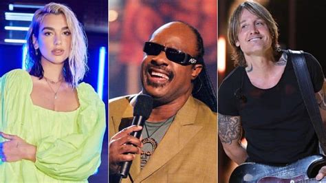 Dua Lipa Stevie Wonder Keith Urban Common Among Presenters At