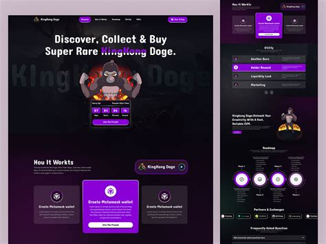 Kingkong Coin Tailwind Css Web Template By Allclonescript On Dribbble