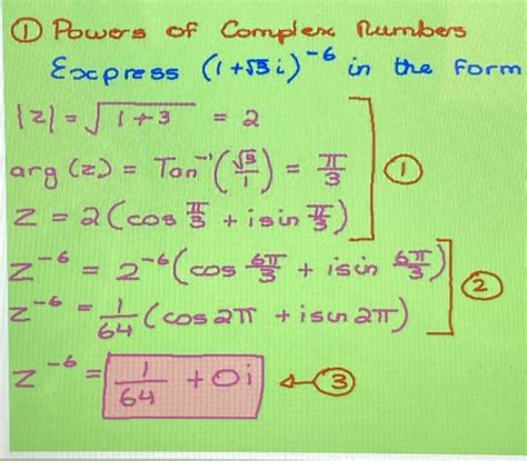 [ Grade 12 Maths Powers Of Complex Numbers ] If The Power Is Negative Do You Turn It Positive