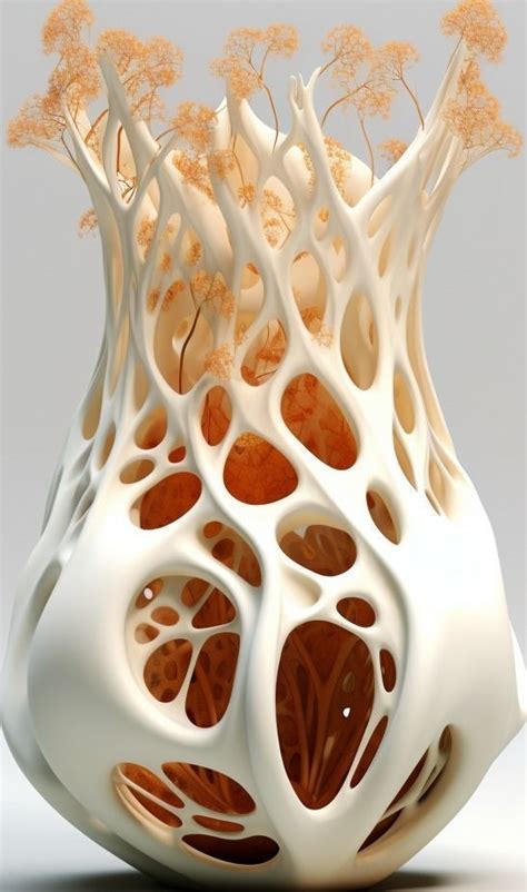 Tree Structure Glass Vase Organic Biomorphic Forms 3d Model 3d