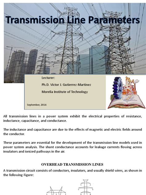 2 Transmission Line Parameters Pptx Inductance Electrical