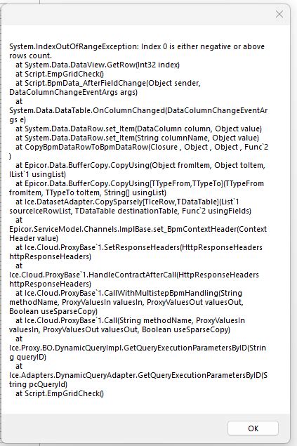 Get Query Execution Parameters By ID No Longer Working But Not Erroring Either Kinetic ERP
