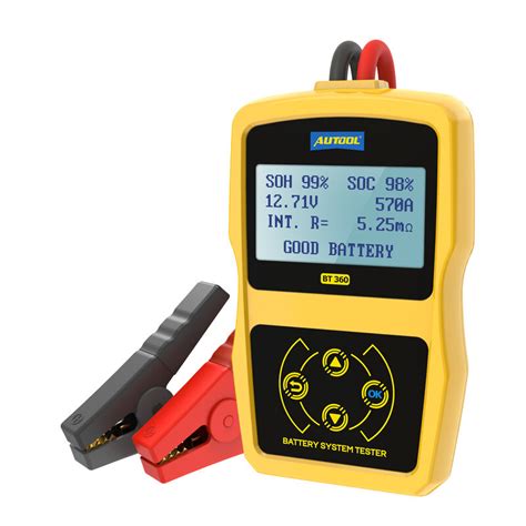 autool 배터리 진단 분석기 자동 자동차 테스터 디지털 12v 용량 계량기 테스터 bt360 12v 엔진 및 엔진 부품