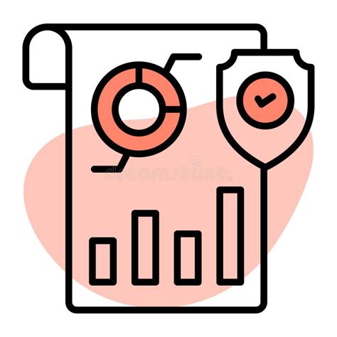 Safety Shield With Data Page Denoting Vector Of Data Encryption Stock