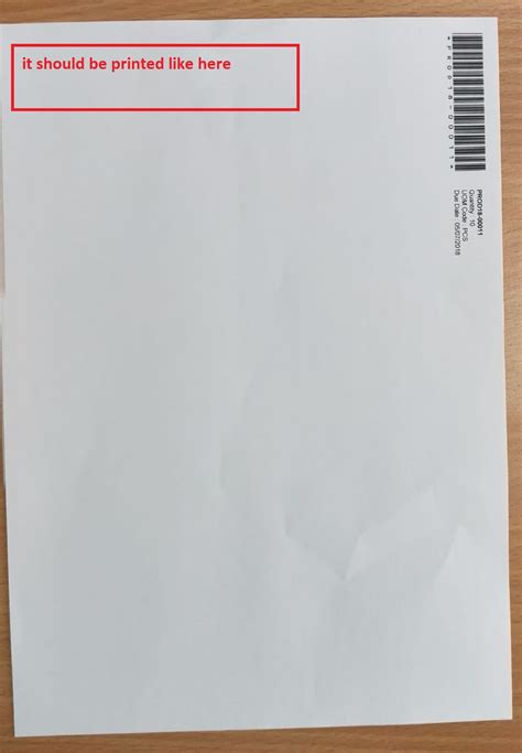 Print Label Wrong Rotate —