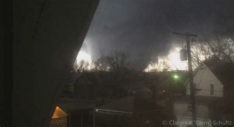 Globe Backyard Tornado Warning Fr Clarence Clem Schultz