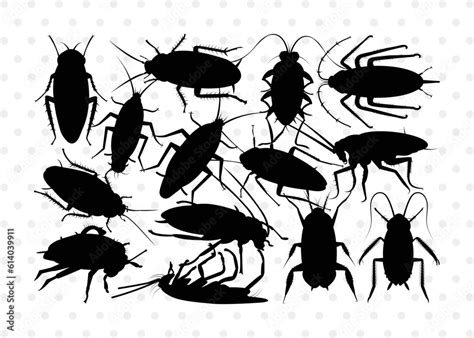 Cockroach Silhouette Cockroach Svg Cockroach Bug Svg Bug Svg Roach