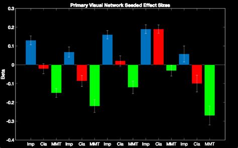 Primary Visual Network Seed Based Connectivity Analysis A