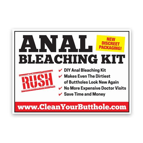 Anal Bleaching Kit Fake Product Box For Pranks Practical Jokes