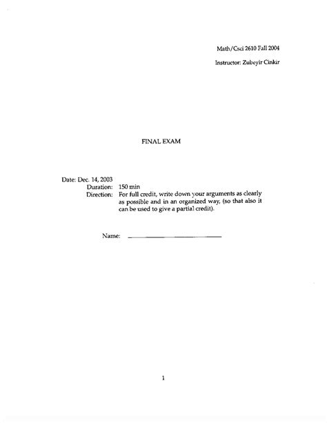 Final Exam With Solutions Discrete Mathematics For Computer Science