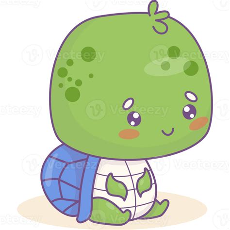 Cute Funny Little Turtle 47430050 Png