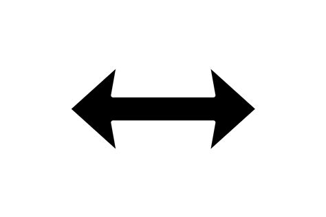 Horizontal Arrow Glyph Icon Graphic By Mahi Icons · Creative Fabrica