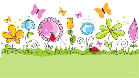 Cartoon Spring Desktop Wallpapers Wallpaper Cave