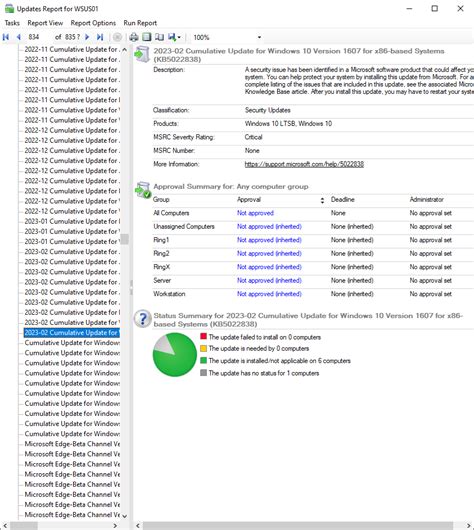Windows Server Update Service Wsus Reporting Auf Windows Server 2022 Infrastrukturheldende