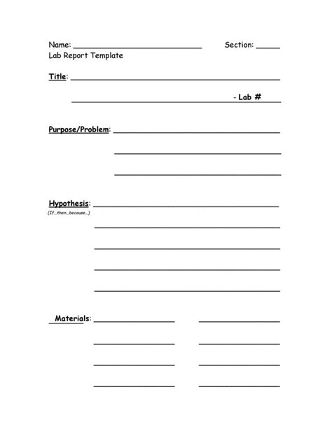 40 Lab Report Templates Format Examples ᐅ TemplateLab