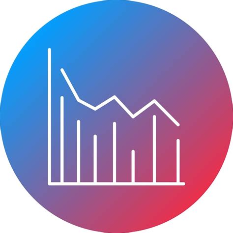 Premium Vector Declining Line Graph Icon Vector Image Can Be Used For Infographics