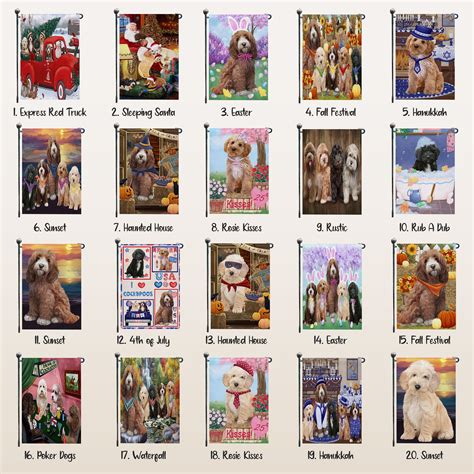 Cockapoo Dog Garden Flags Double Sided Yard Spring Decorative Etsy
