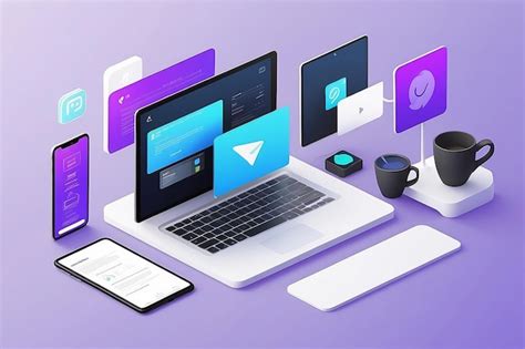 Premium Photo Crossplatform Software Concept Illustration