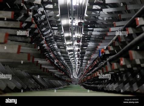 A Smart Robot Conducts Real Time Monitoring Of The Conditions In An Underground Tunnel During An