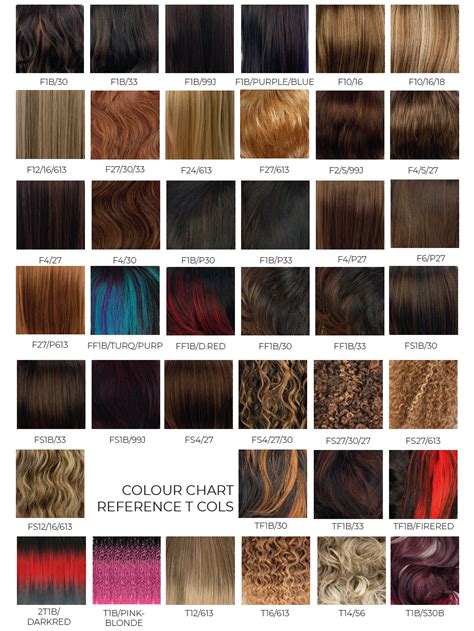 Hair By Sleek Colour Chart — Sleek Hair
