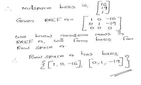 Solved Need Help Asapppp Find A Basis For The Null Space And Row Space Course Hero