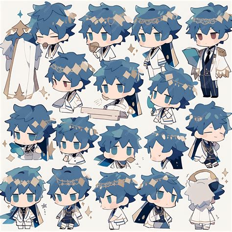 Premium Photo Sticker Of Male Greek Philosopher Chibi Kawaii Toga