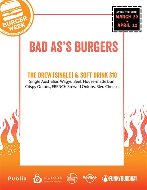 Bad Ass Burgers Orlando Burger Week