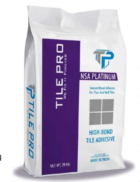 Nsa Platinum High Polymer Modified Marble Tile Adhesive 20 Kg Bag At