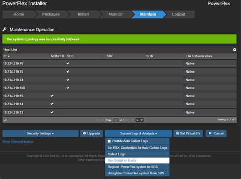 Powerflex Run Script On Host Aka Os Patching Feature Explained