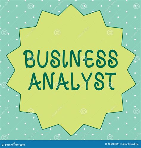 Handwriting Text Writing Business Analyst Concept Meaning Someone Who