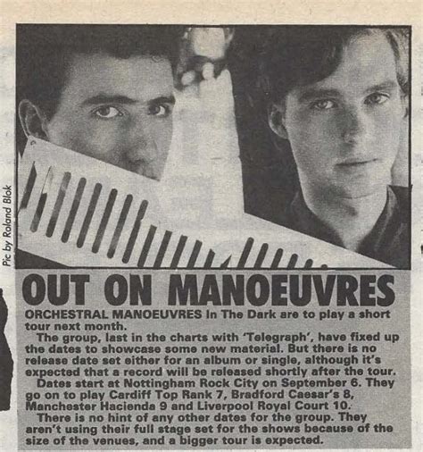 Showcase Tour 1983 Orchestral Manoeuvres In The Dark Wiki Fandom