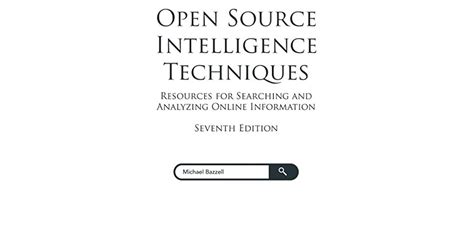 Open Source Intelligence Techniques Resources For Searching And