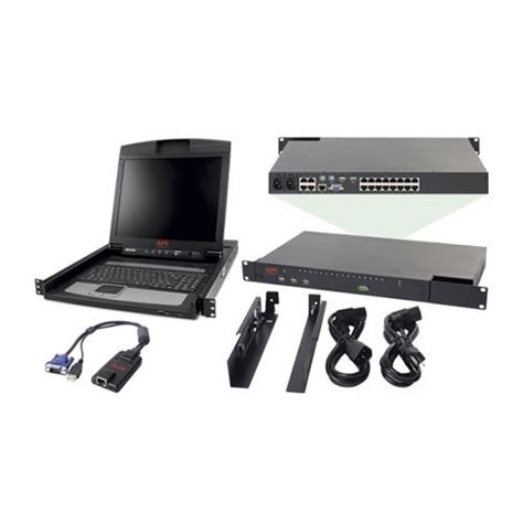 APC X X IP KVM With APC Inch Rack LCD And USB VM Server Module Bundle