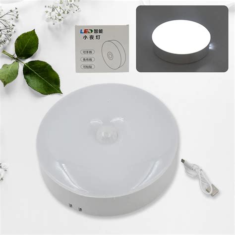 Round Shape 8 Led Motion Sensor Induction Led Light 5pic Nextgen Product